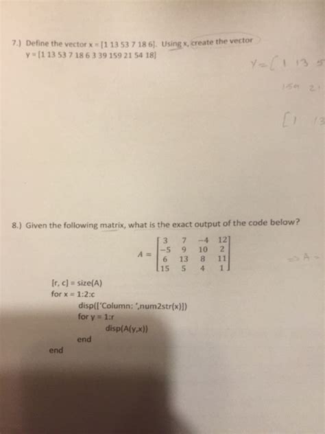 Solved T Write A R The TwO Using Matrix Multiplication Or Chegg