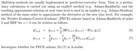 Ordinary Differential Equations Is The Predictor Corrector Scheme A