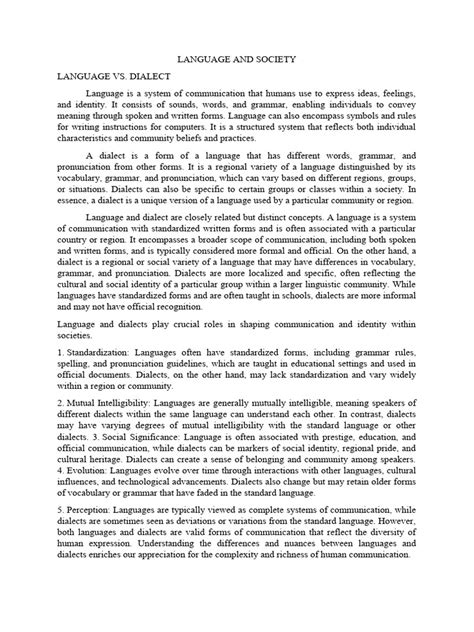 written report pdf dialect communication