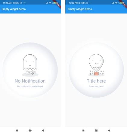 Flutter Custom Widget Which Is Designed To Notify User About Some Event
