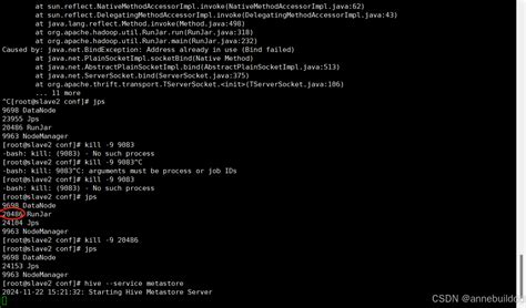 Hadoop访问hive的三种方式3 远程 Hive Service Metastore报错问题解决为什么hadoop开不了远程登录