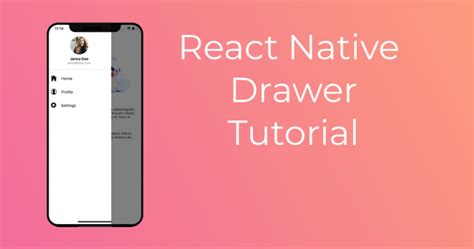 React Native Drawer Tutorial React Native Master
