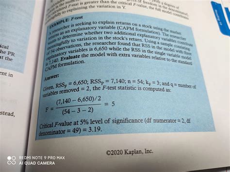 F Statistic Formula Applied Incorrectly In The Denominatorbook 2