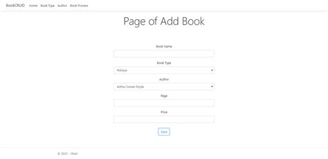 GitHub Cosarokan BookCRUD Book Process With Asp Net Core Mvc