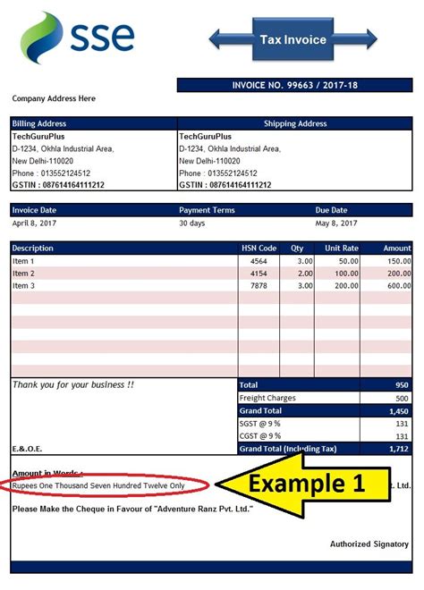 Excel 2010 Invoice Template