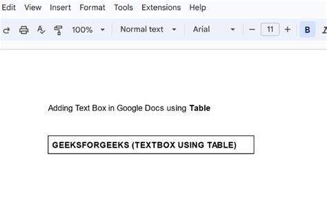 How To Add Text Boxes In Google Docs GeeksforGeeks