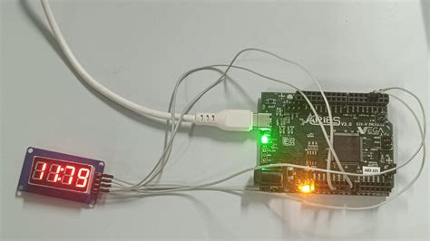 Interfacing Tm1637 Four Digit 7 Segment Display With Vega Aries Boards