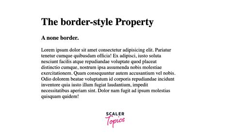 What Are The Types Of Css Borders Scaler Topics What Are The Types Of Css Borders Scaler Topics