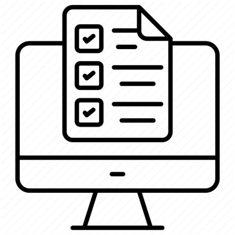 Online Tests Assessment Examination Education Icon Download On Iconfinder