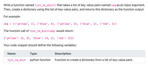 Solved Write A Function Named Listtodict That Takes A