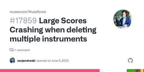 Large Scores Crashing When Deleting Multiple Instruments · Issue 17859 · Musescoremusescore