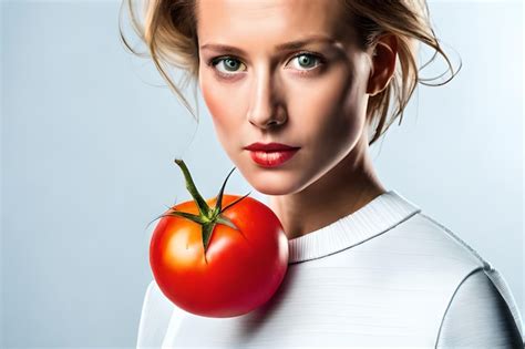 Premium Photo Tomato With Half Of Tomato Isolated On A White Background