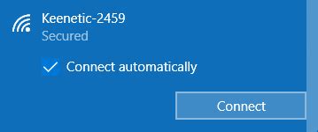 Connecting To A Wireless Network Via WPS Keenetic