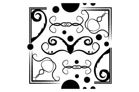 French Antique Curved Pattern Svg Cut File By Creative Fabrica Crafts