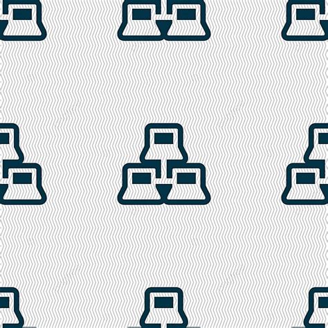 Vector Pattern Featuring A Geometric Texture Of Local Area Network Icon Sign In Seamless Design