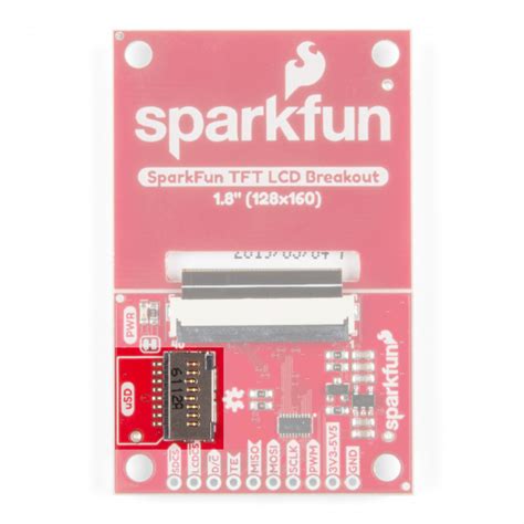 TFT LCD Breakout In X Hookup Guide SparkFun Learn