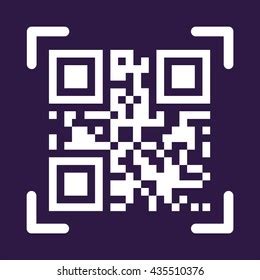 Qr Code Scanning Icon Vector Illustration Stock Vector Royalty Free