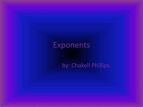 Exponents Powerpoint PPTX