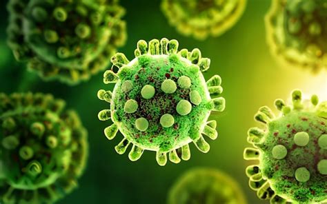 Premium Ai Image Nipah Virus Particles Illustration