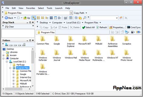 Ultraexplorer Advanced Windows Explorer Alternative Appnee Freeware