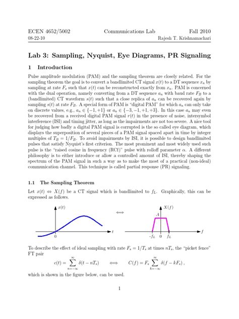 Nyquist Pdf Sampling Signal Processing Signal Electrical