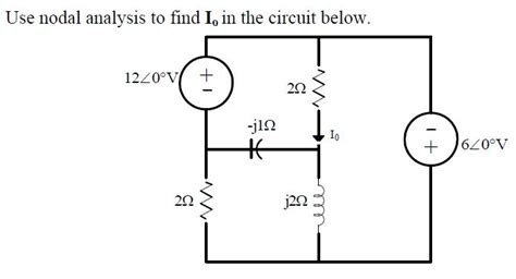 Solved Use Nodal Analysis To Find I In The Circuit Below Chegg