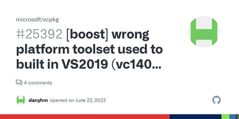 Boost Wrong Platform Toolset Used To Built In Vs2019 Vc140 Instead Of Vc142 · Issue 25392