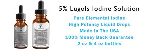 5 Lugols Solution Pure Iodine Solution Lugols Originals
