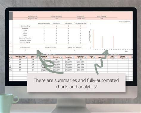 Wedding Planning Excel Spreadsheet Bundle Wedding Planner Etsy