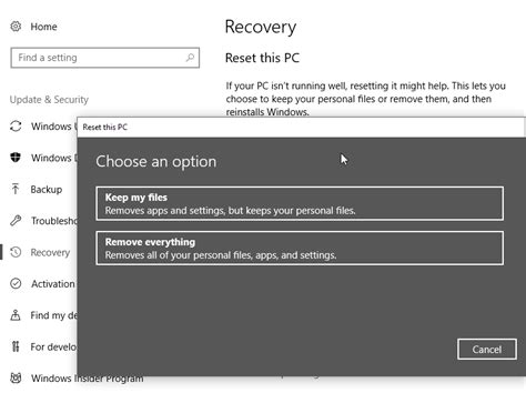 custom refresh image in windows 10 for reset this pc
