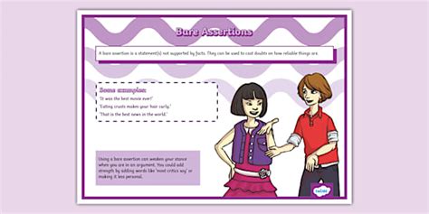 Bare Assertions A4 Display Poster Teacher Made Twinkl