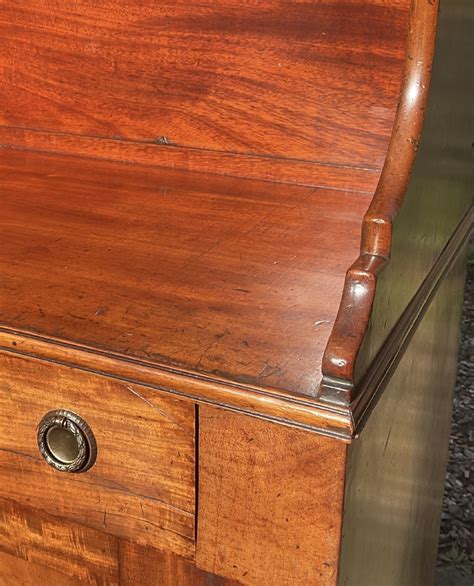 19thc Mahogany Waterfall Bookcase