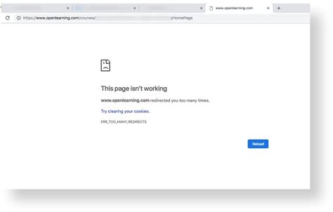 why is there an error message when learners try to access my course