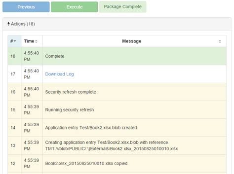 Executing A Migration Package