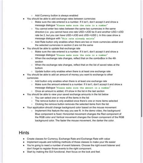 Solved Project For This Project You Need To Create A GUI Chegg Com