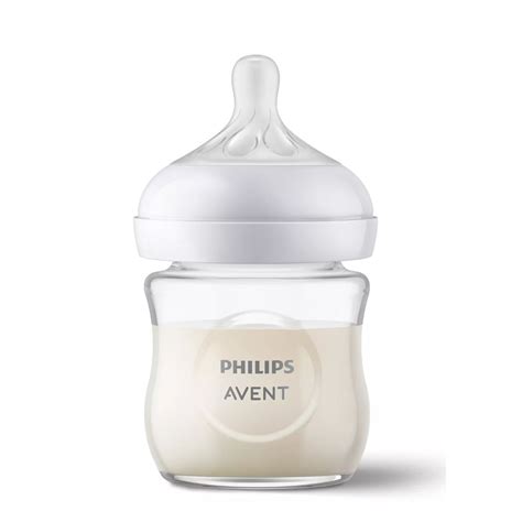 Philips Avent Natural Response Glass Bottle 120ml 1pack Mothercare Sg