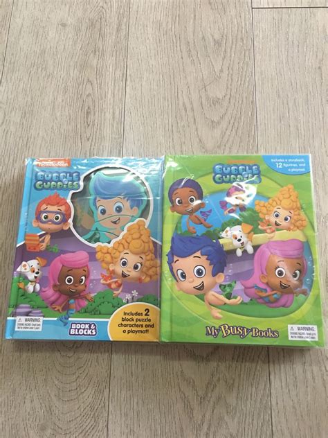 Nickelodeon Bubble Guppies Set Book And Blocks And My Busy Books