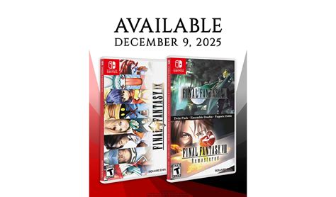 Final Fantasy 7 And 8 Remastered Twin Pack Final Fantasy 9 Nintendo