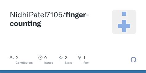 Github Nidhipatel7105finger Counting
