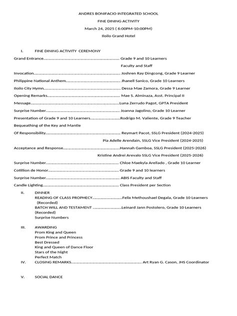 Js Prom Program Pdf