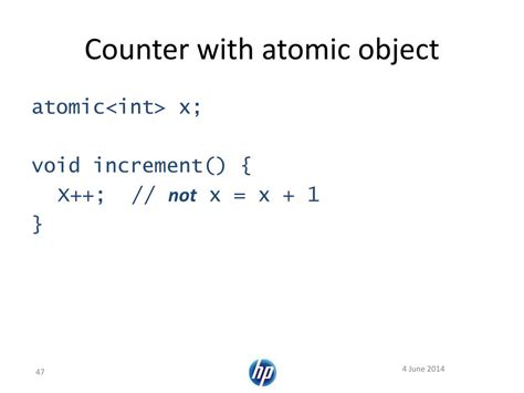 atomic database increment operations
