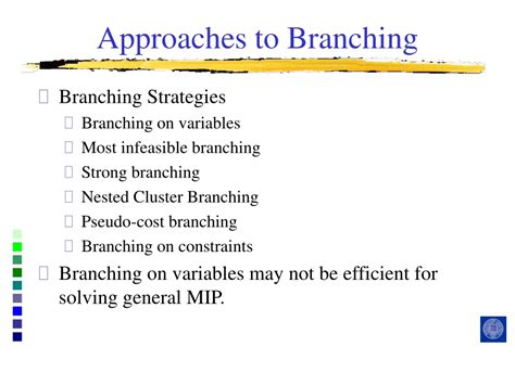 PPT Generalized Branching Methods In Mixed Integer Programming PowerPoint Presentation ID