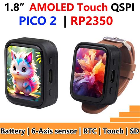 Raspberry Pi Pico 2 Rp2350 1 8 Inch Amoled Development Board Display 368×448 Touchscreen