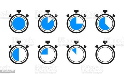 타이머 시계 스톱워치 컬렉션은 흰색 배경에 아이졸트되어 있습니다 벡터 그림입니다 5에 대한 스톡 벡터 아트 및 기타 이미지 5 아이콘 작은 Istock