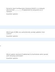 Lab Install And Configure DHCP And DNS Servers Docx Dynamic Host