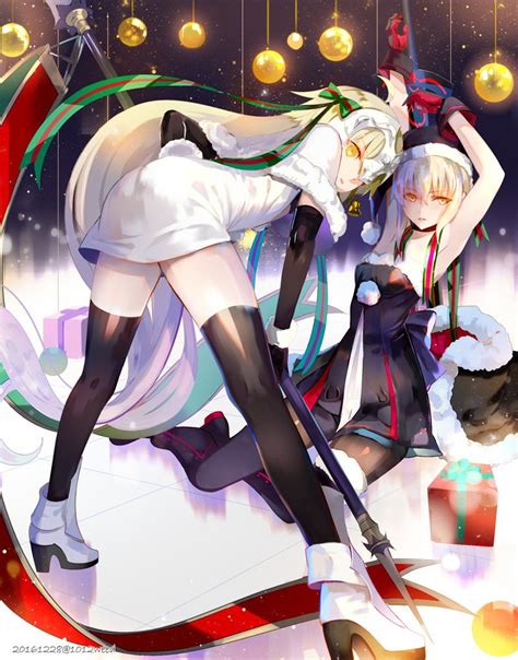 Artoria Pendragon Jeanne Darc Alter Santa Lily And Santa Alter Fate