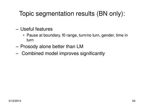 Ppt Recognizing Structure Sentence And Topic Segmentation Powerpoint Presentation Id 429481