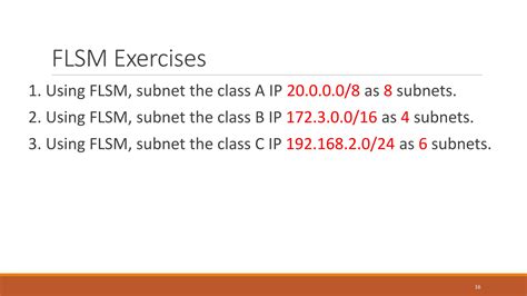 fixed length subnetting about ip address pptx