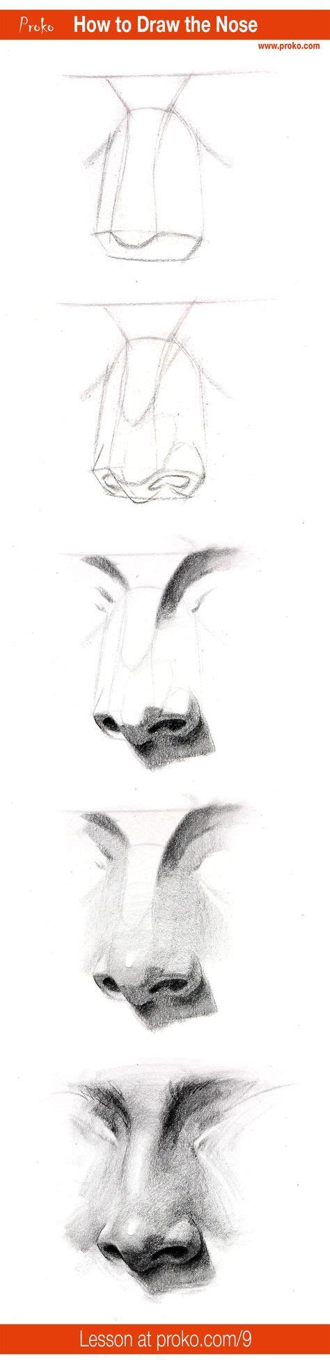 How To Draw Realistic Noses Step By Step