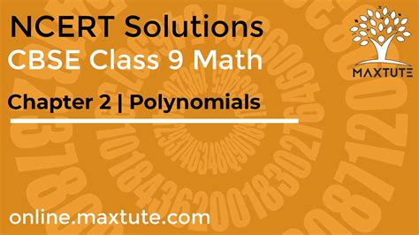 Polynomials NCERT Solutions For Class 9 Math Chapter 2 5